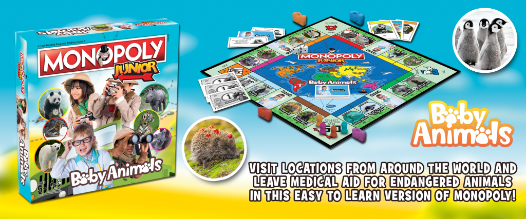 Baby-Animals-Junior-Monopoly - Winning Moves | Customised Games